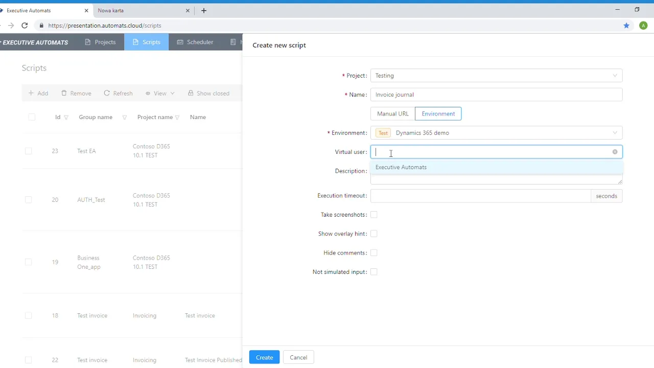 Creating Automated Test Scripts for Dynamics 365 — Executive Automats